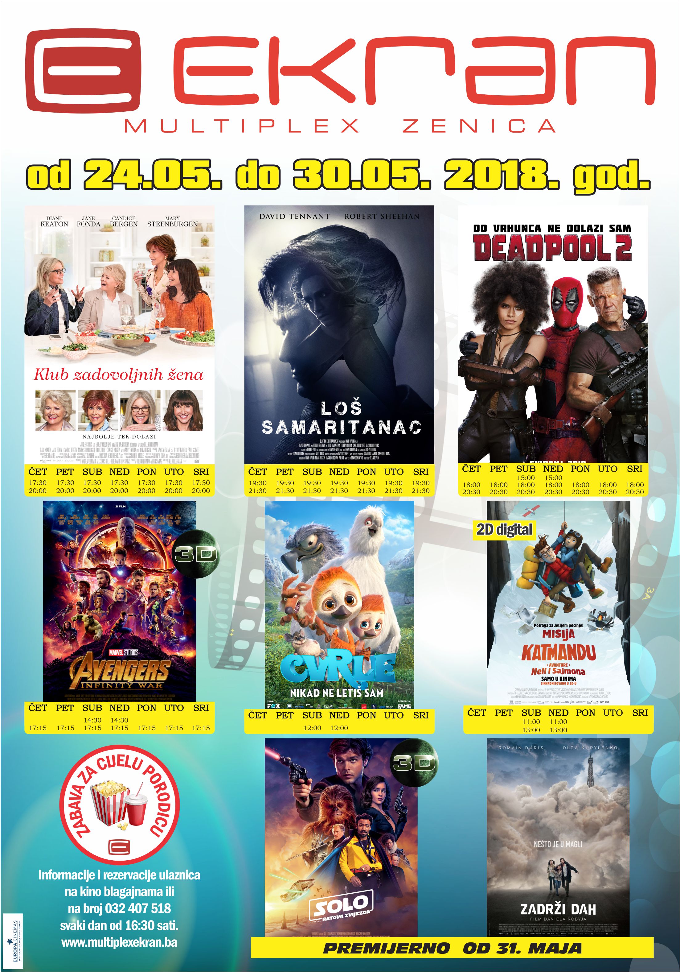 Multiplex Ekran Zenica predstavlja: dva nova filma od 24. maja - Zenicablog