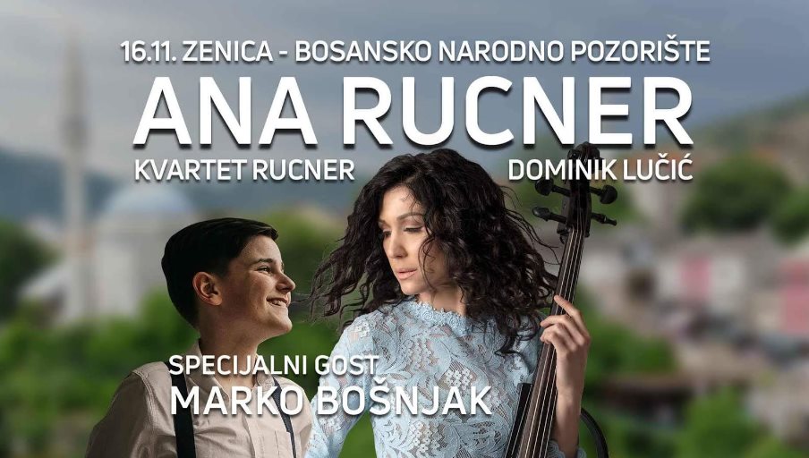 U prodaju puštene ulaznice za koncert Ane Rucner i Marka Bošnjaka u ...
