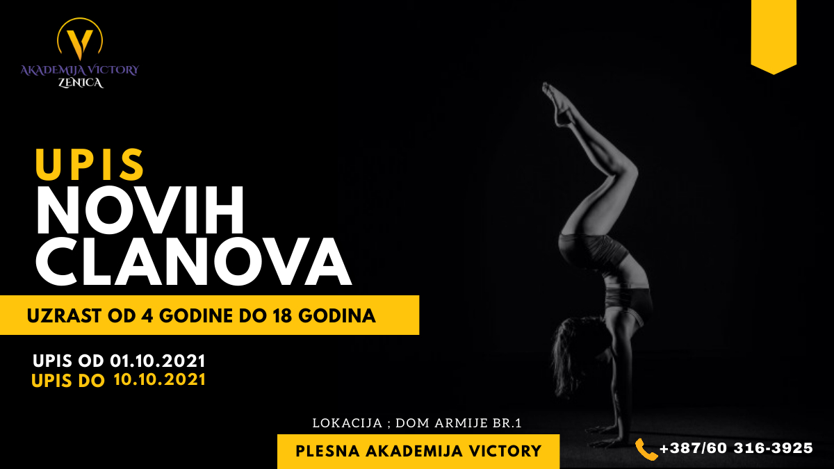 Jeste li spremni za PLES? Akademija VICTORY - Zenica vrši upis novih ...