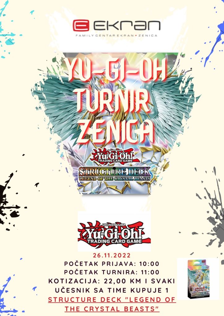 NAJAVA: Yu-Gi-Oh turnir u Zenici Family Centar Ekran - Zenicablog