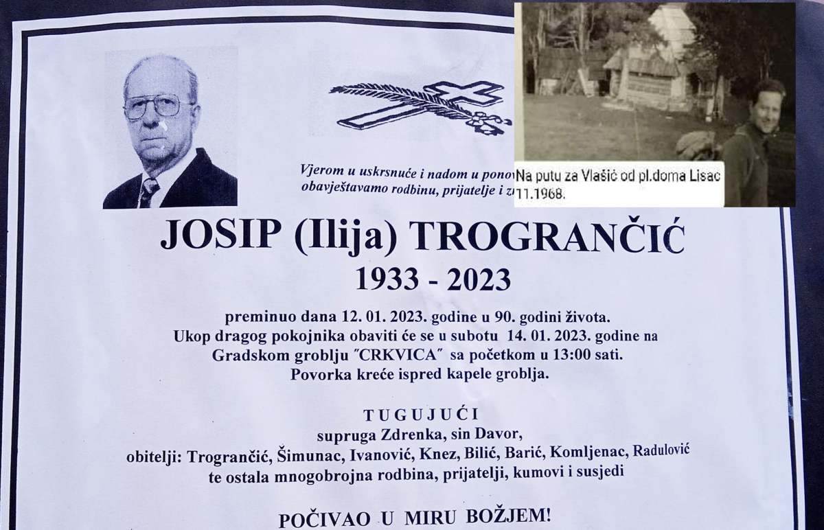 Preminuo planinar veteran Josip Trogrančić o kojem smo pisali prije šest dana - Zenicablog
