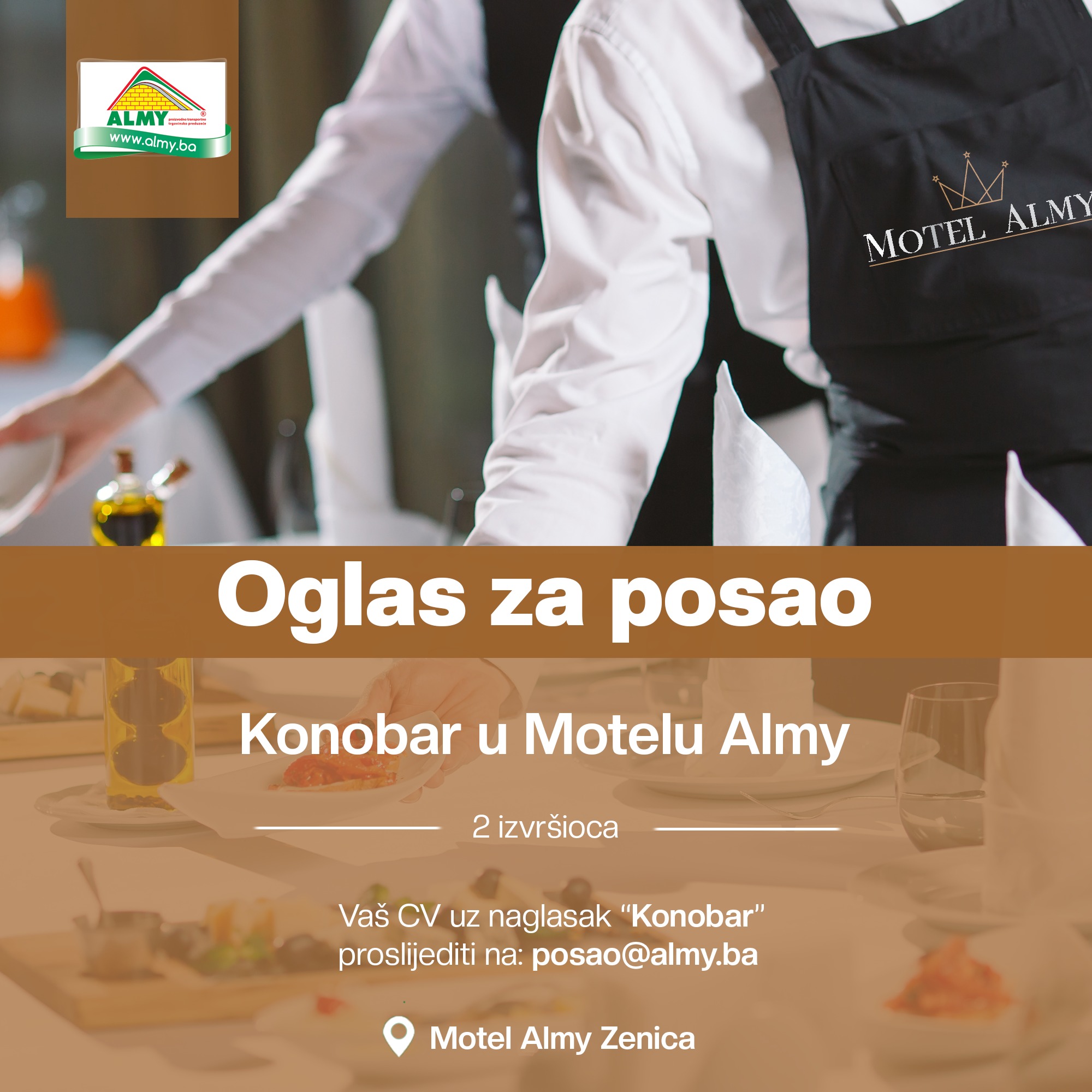 Oglas za posao: Konobar - Zenicablog