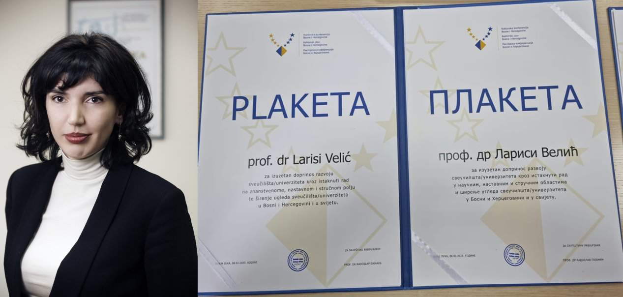 Dekanesa Pravnog fakulteta UNZE dobitnica Plakete Rektorske ...