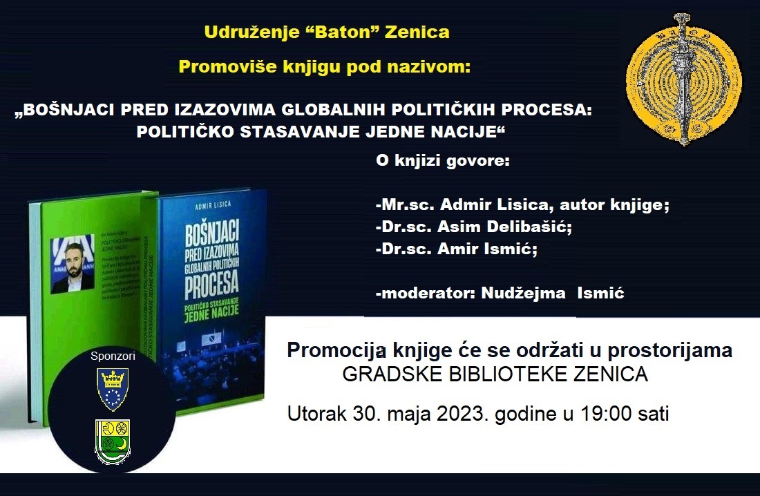 NAJAVA: Promocija knjige “Bošnjaci pred izazovima globalnih političkih ...